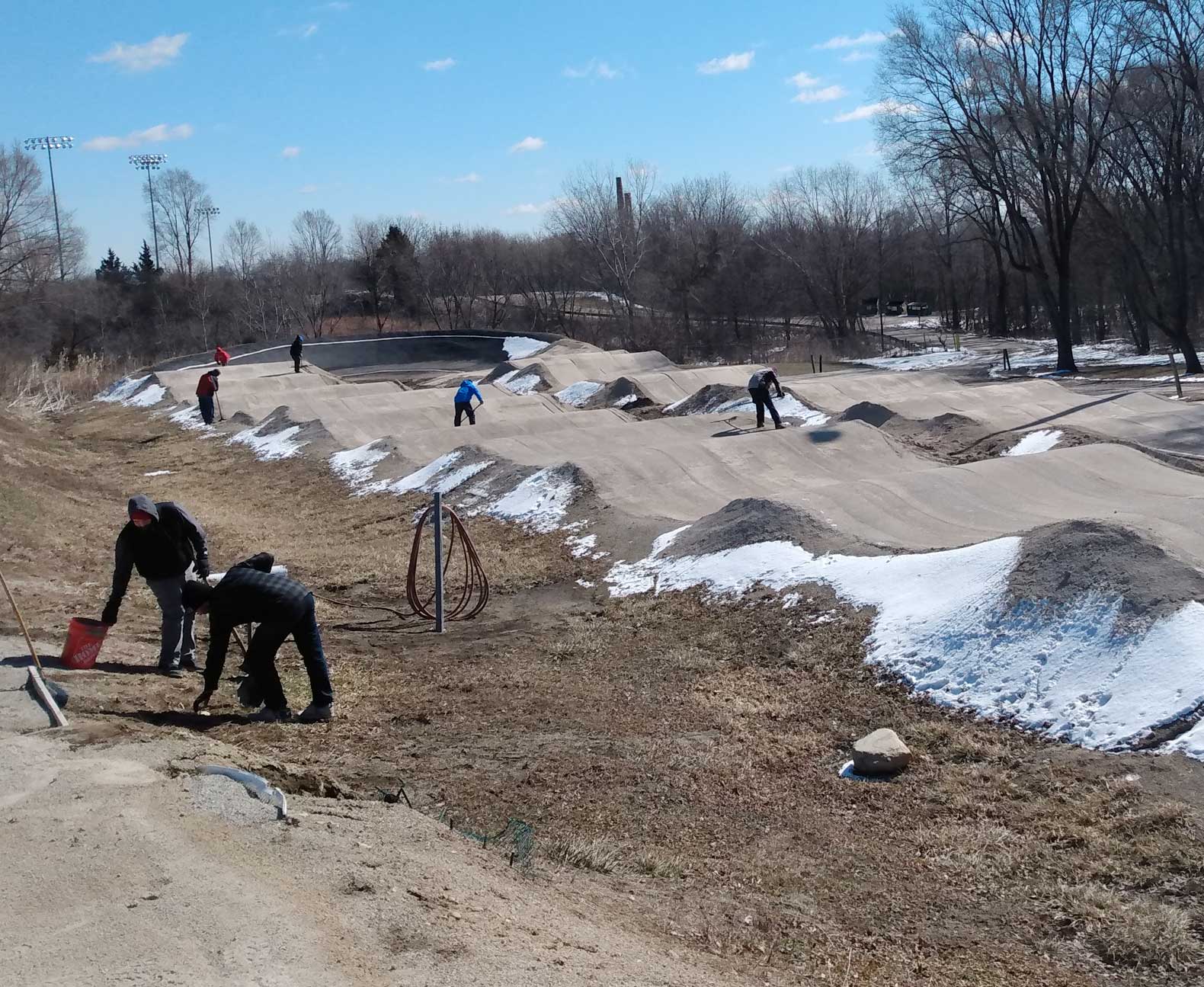Volunteers from The Hill BMX Refresh the Track for the 2022 Season ...